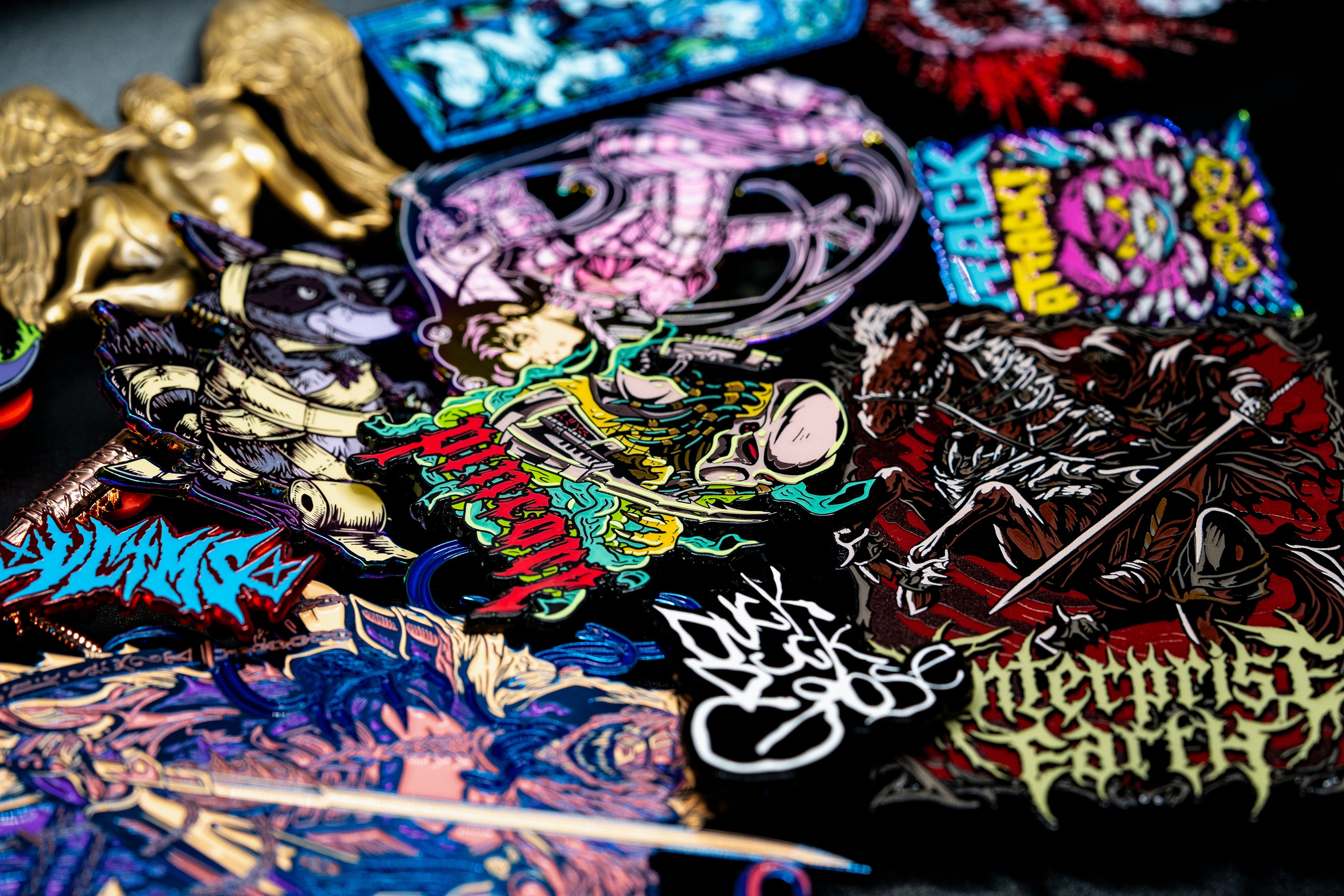 The Sawtooth Grin - "Cuddlemonster 2.0" Lapel Pin – Pincore Merchandise